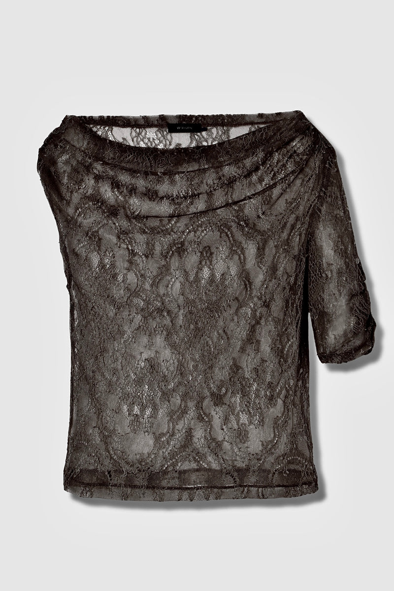 【先行予約】スカーフ付ワンショルTOP Black – WRINN OFFICIAL